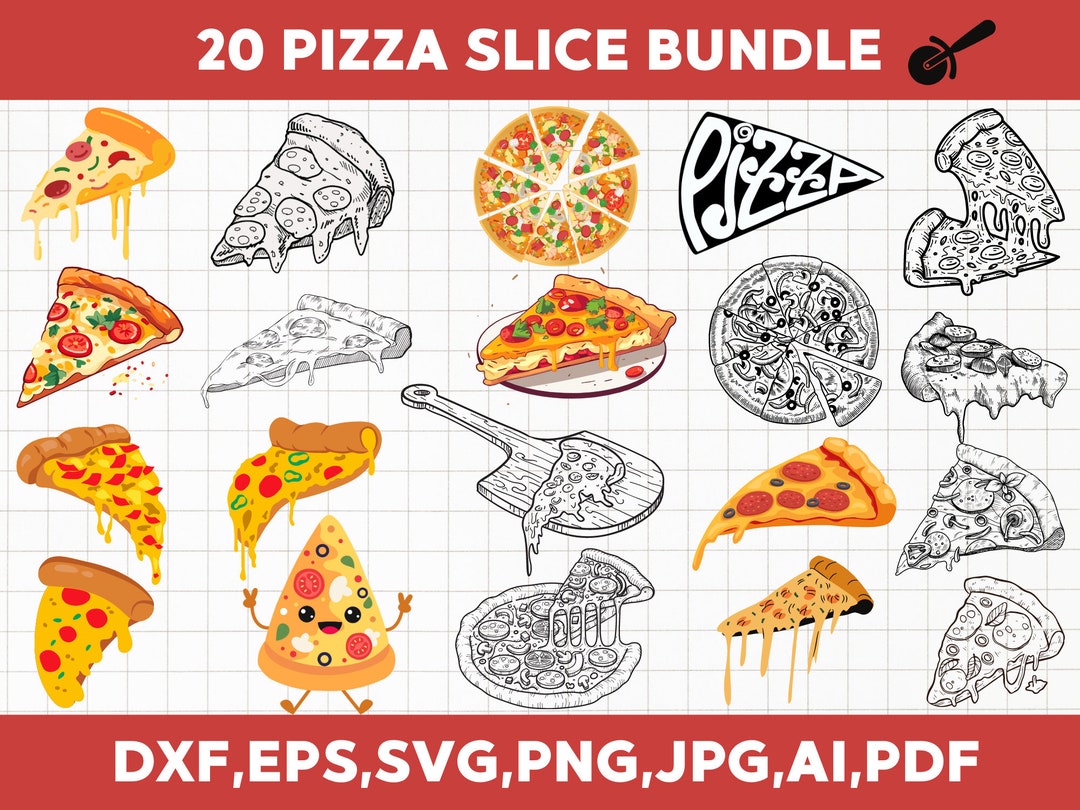 Pizza Slice Svg, Pizza Svg Bundle, Pizza Clipart, Pizza Silhouette ...