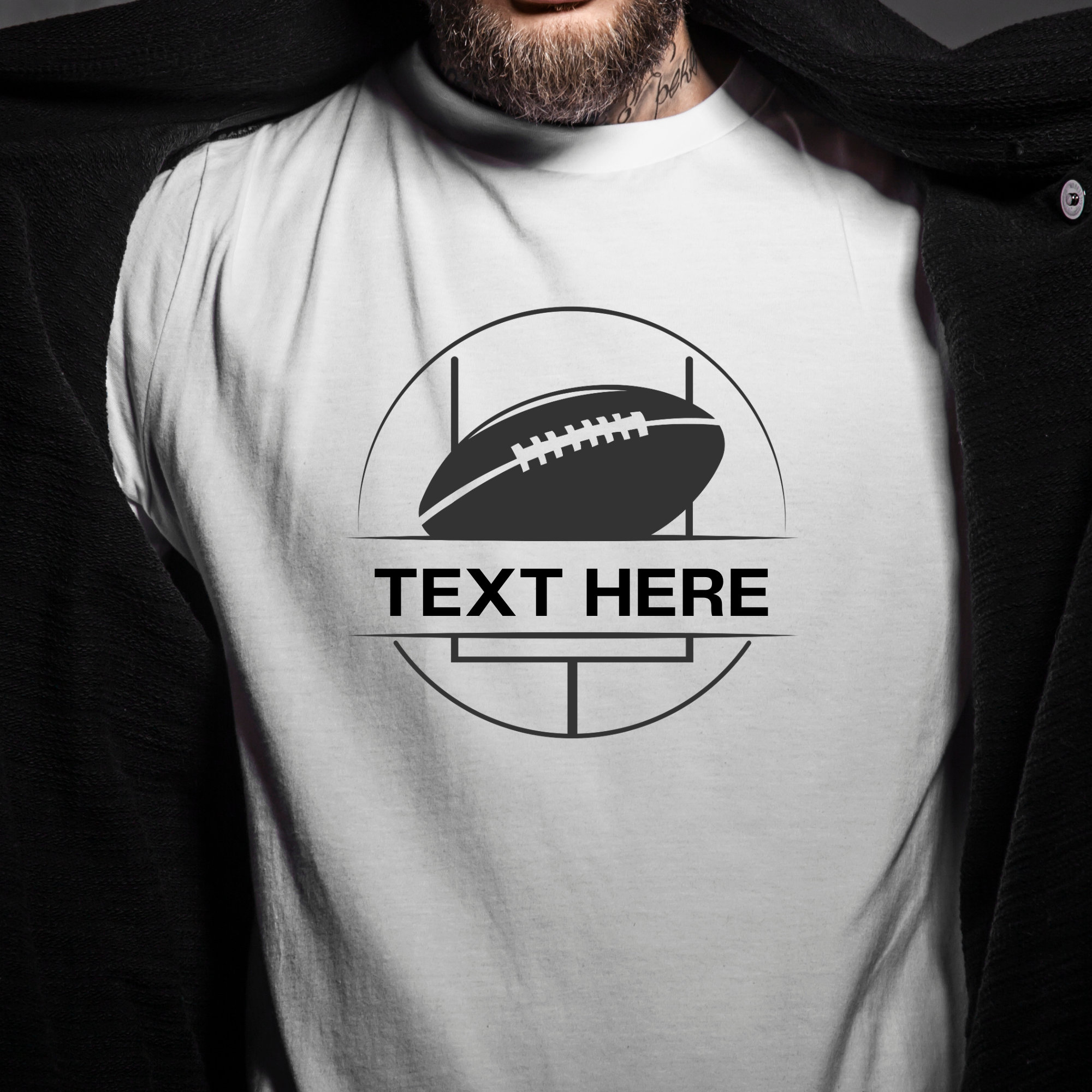 Football Monogram Svg Monogram Frame Svg Customize Football - Etsy