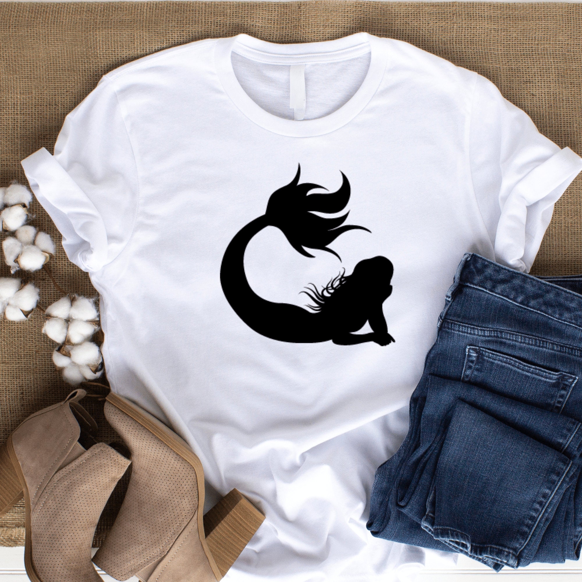 Mermaid Svg Bundle, Mermaid Tale Svg, Mermaid Silhouette, Split Mermaid ...