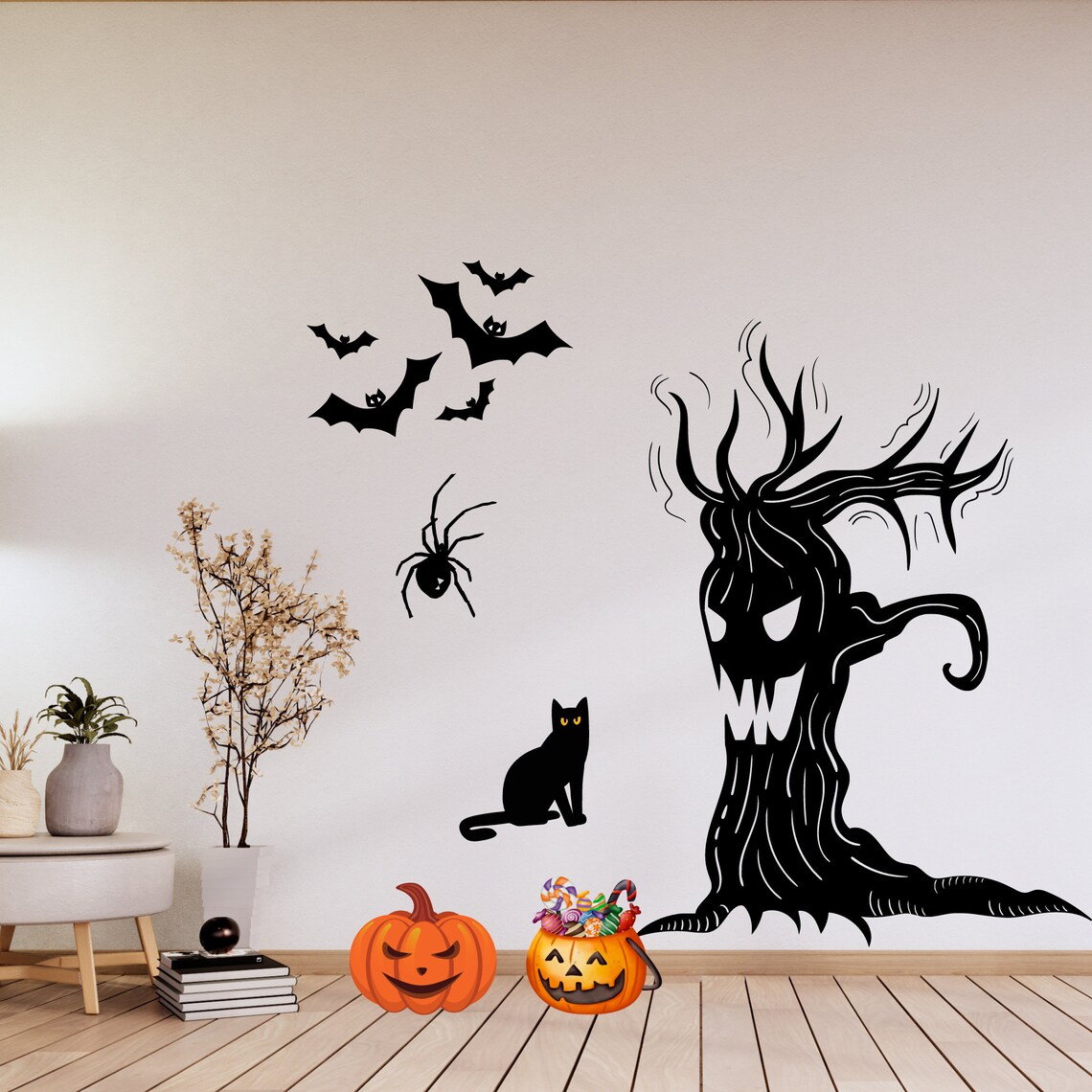 Halloween Tree Svg, Spooky Tree Silhouette, Dead Tree Svg, Bare Tree ...