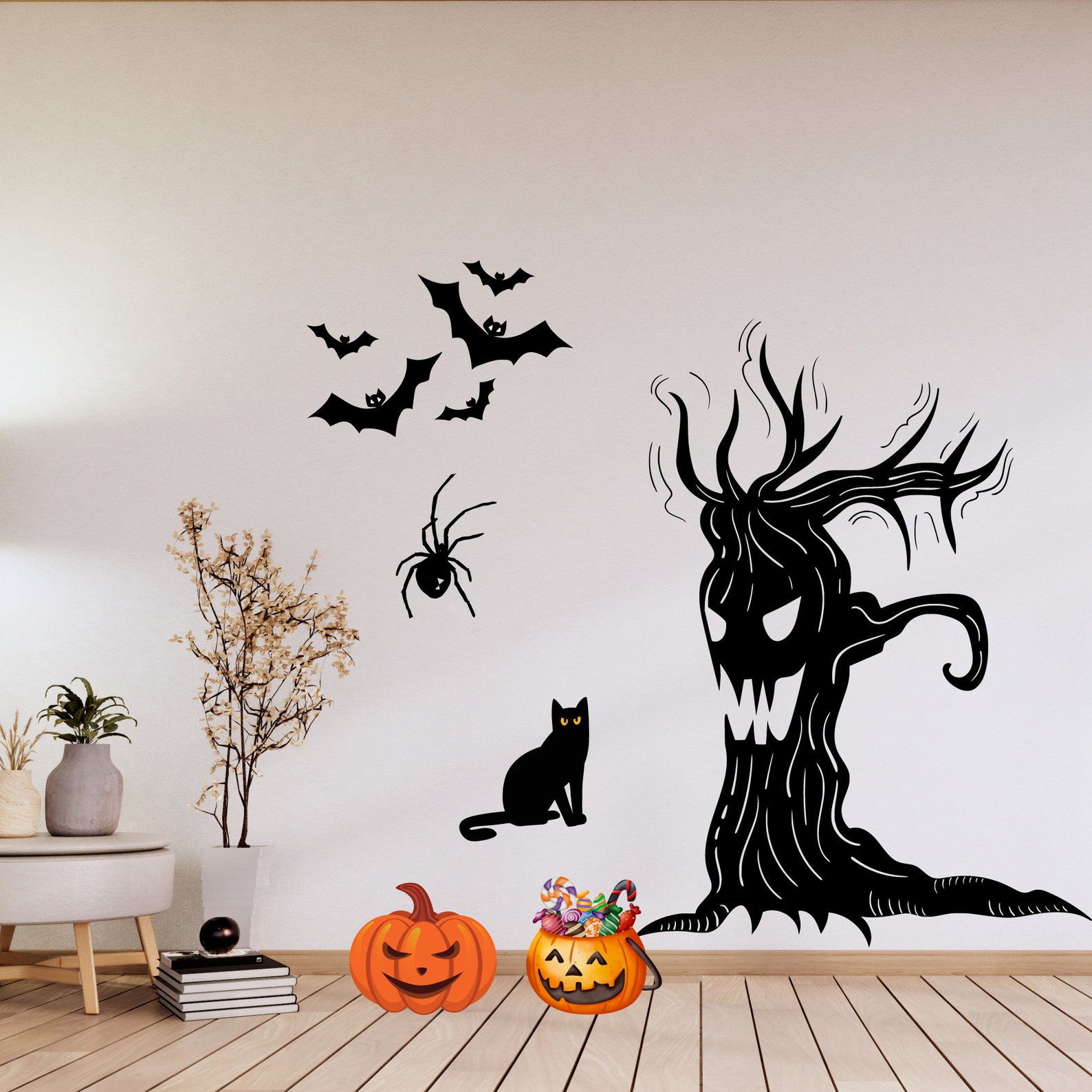 Halloween Tree Svg, Spooky Tree Silhouette, Dead Tree Svg, Bare Tree ...