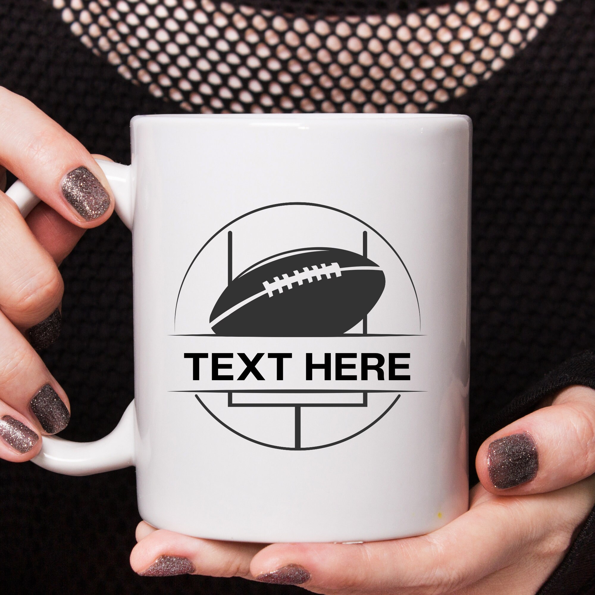 Football Monogram Svg Monogram Frame Svg Customize Football - Etsy