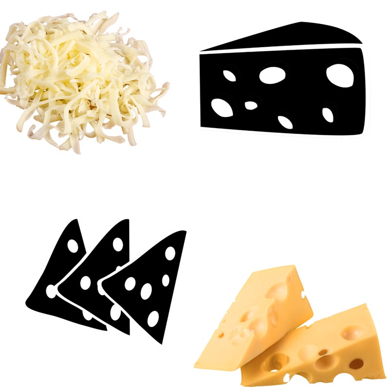 Cheese SVG Bundle Cheese Clipart Cheese Cut File for - Etsy