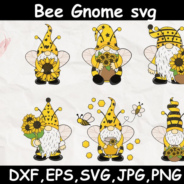Bee Gnomes Svg - Etsy