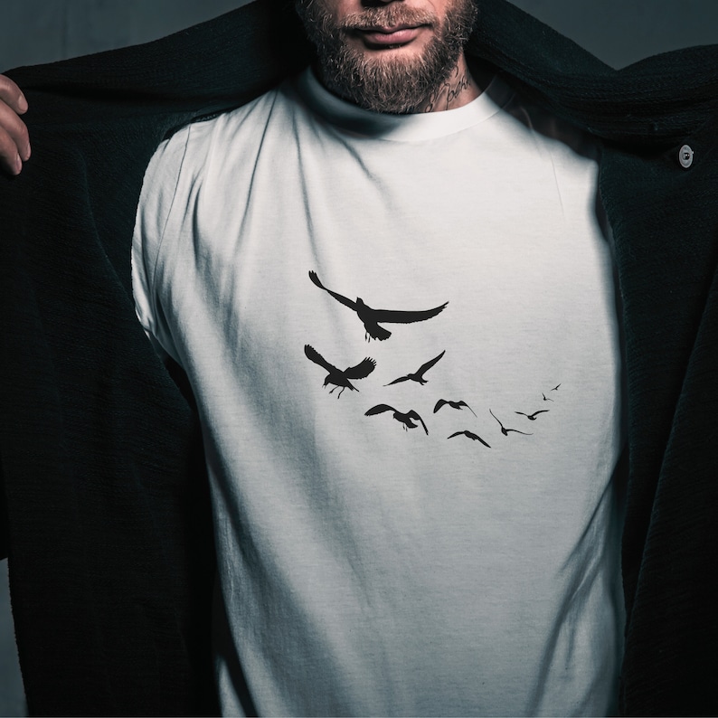 Flock of Birds Svg, Flying Birds Svg Bundle, Birds Silhouette, Birds ...