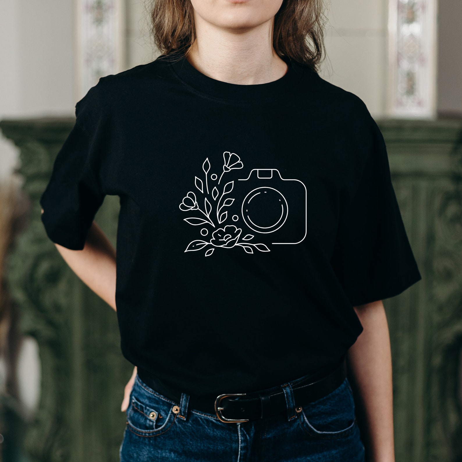 Floral Camera Svg Bundle, Camera Png, Camera Clipart Svg, Camera Svg ...