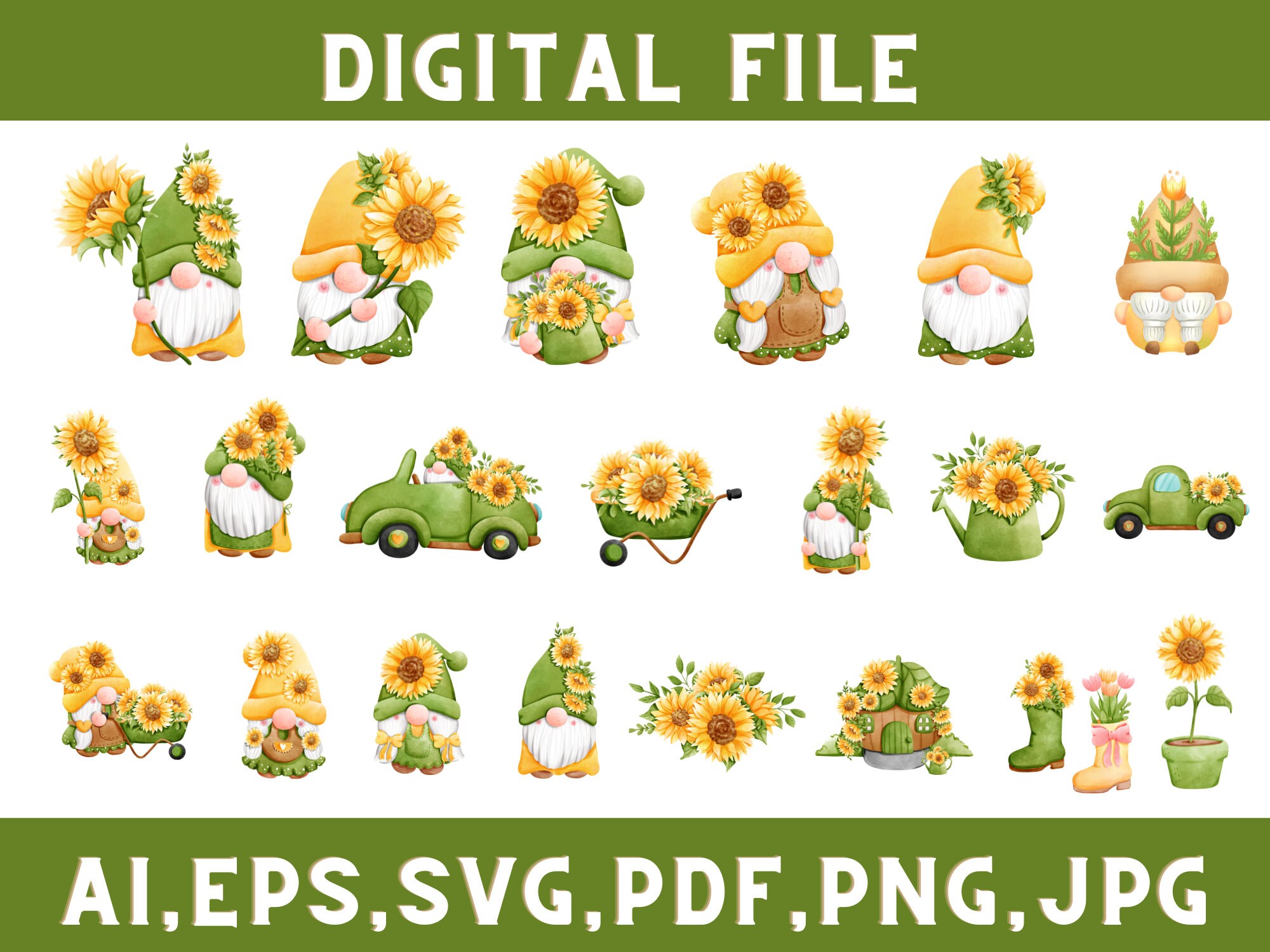 Summer Gnomes SVG Spring Gnomes SVG Garden Gnome Svg Bee Gnome Svg PNG ...