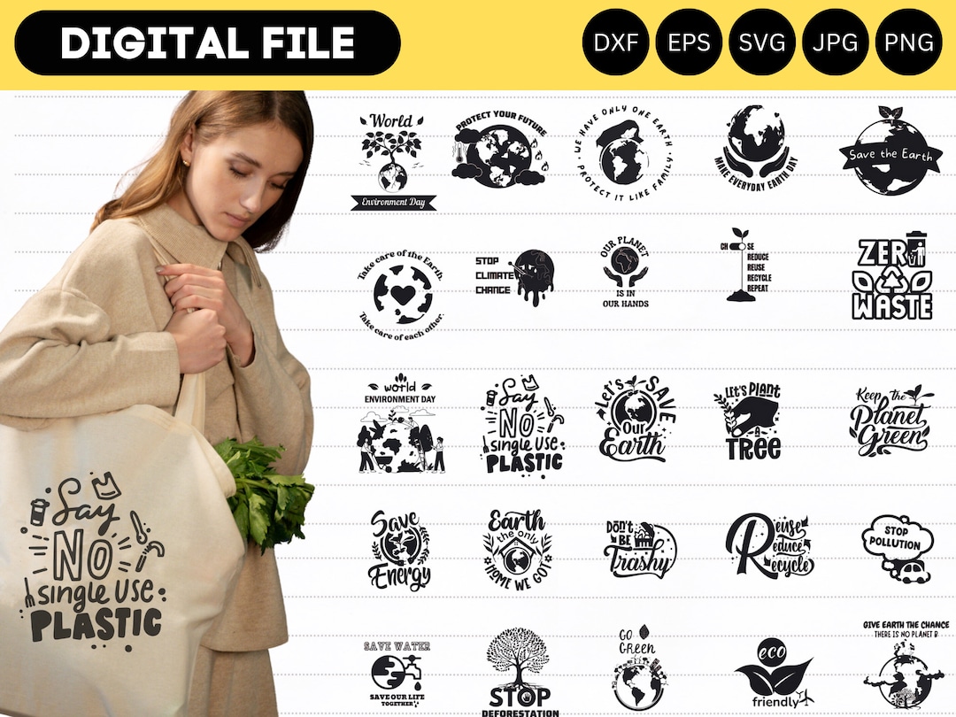 Earth Day SVG Bundle | Earth SVG | Plant Tree SVG | Environment Svg ...