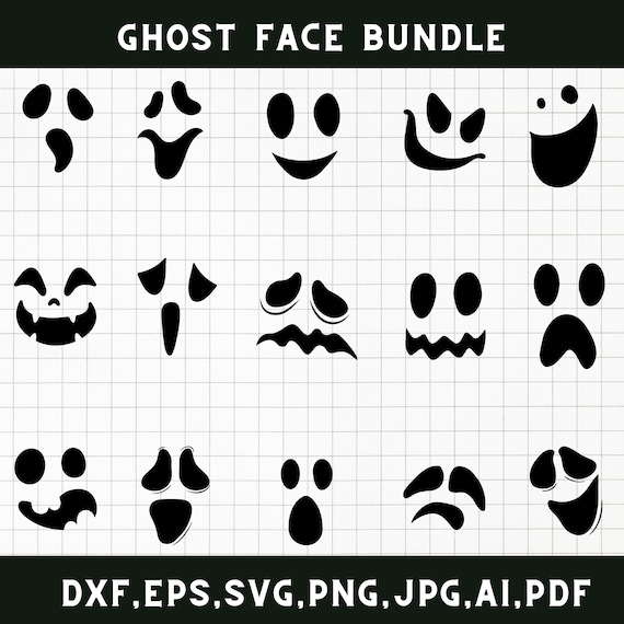 Cute Ghost Face Clip Art