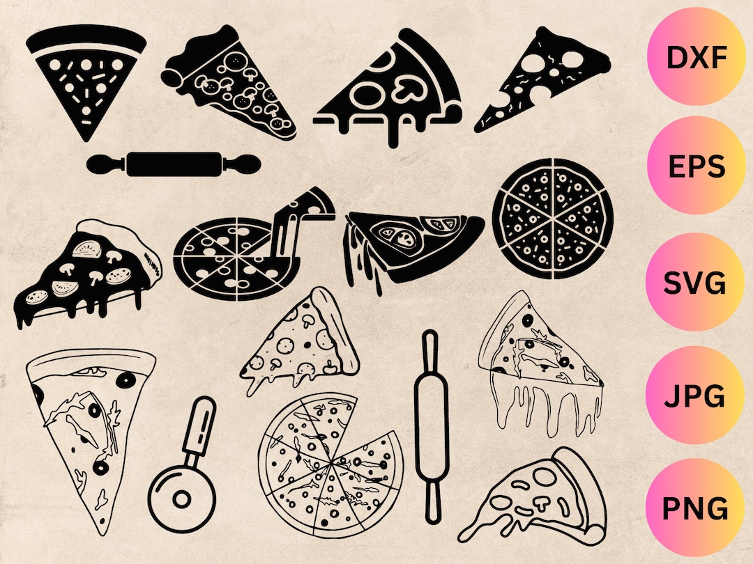 Pizza SVG Bundle | Pizza PNG Bundle | Pizza Slice Svg | Pizzas SVG ...