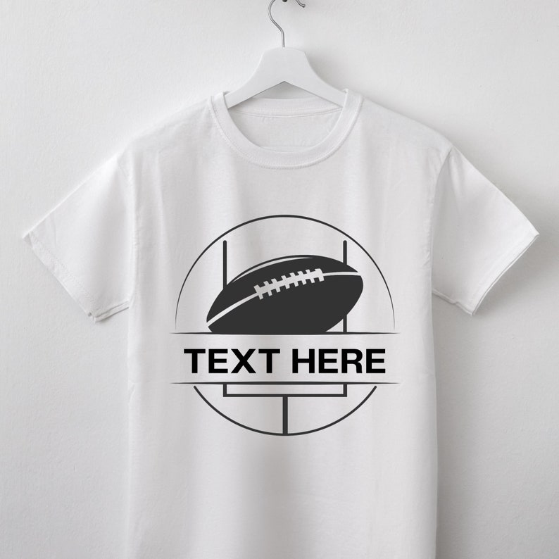 Football Monogram Svg Monogram Frame Svg Customize Football - Etsy