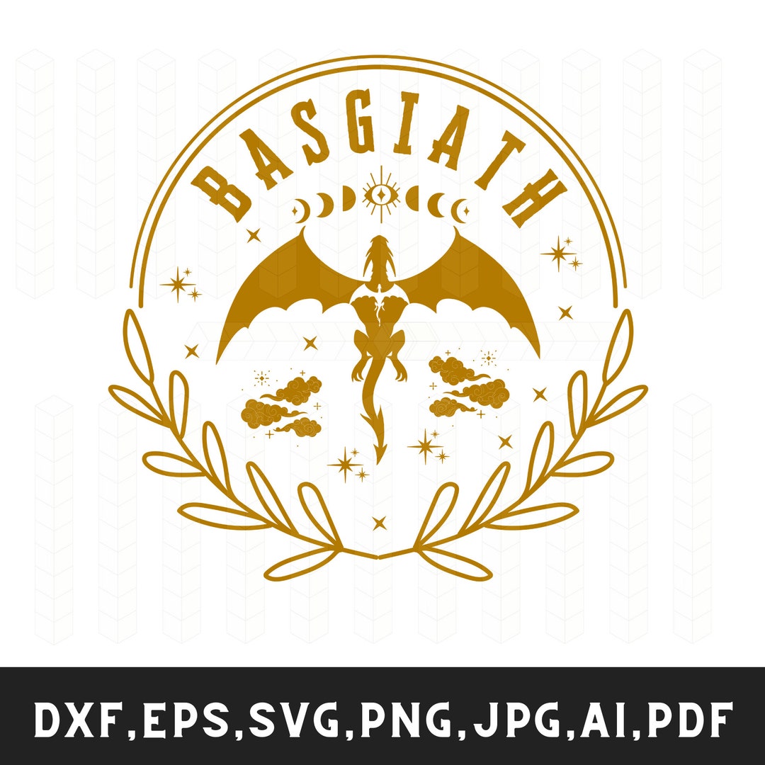 Fourth Wing Dragon Svg, Fourth Wing Design, Iron Flame Design, Dragon ...