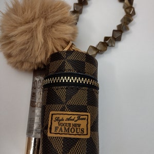 Luxury Windmill Bucket Lipstick Holder Keychain | Great Gift| Pom Pom ...