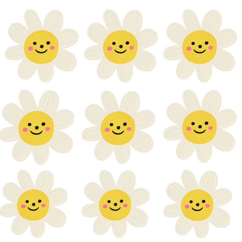 Digital Paper Daisy Printable Paper - Etsy