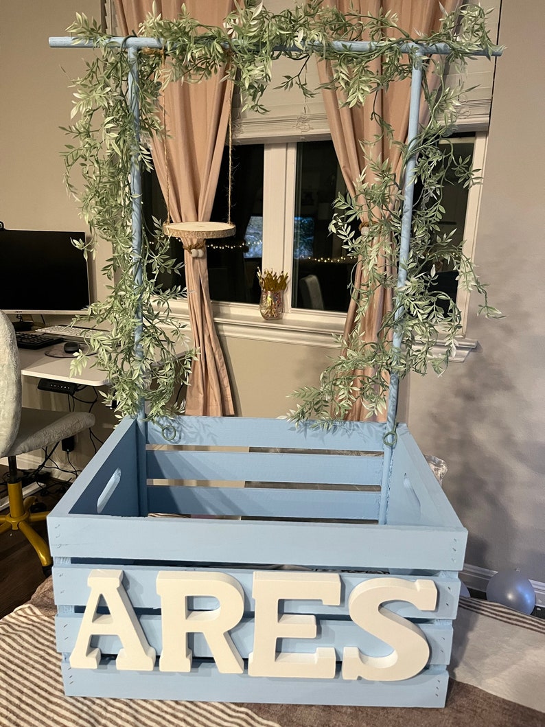 Baby Crate | Custom Baby Closet Wooden Gift Crate | Assembled Baby ...