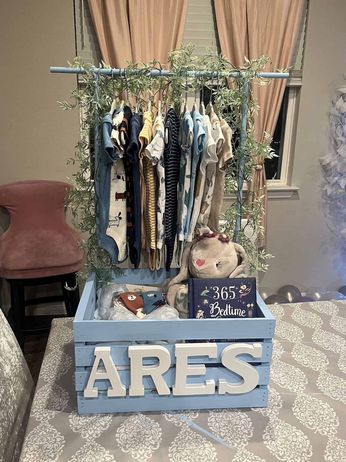 Baby Crate | Custom Baby Closet Wooden Gift Crate | Assembled Baby ...