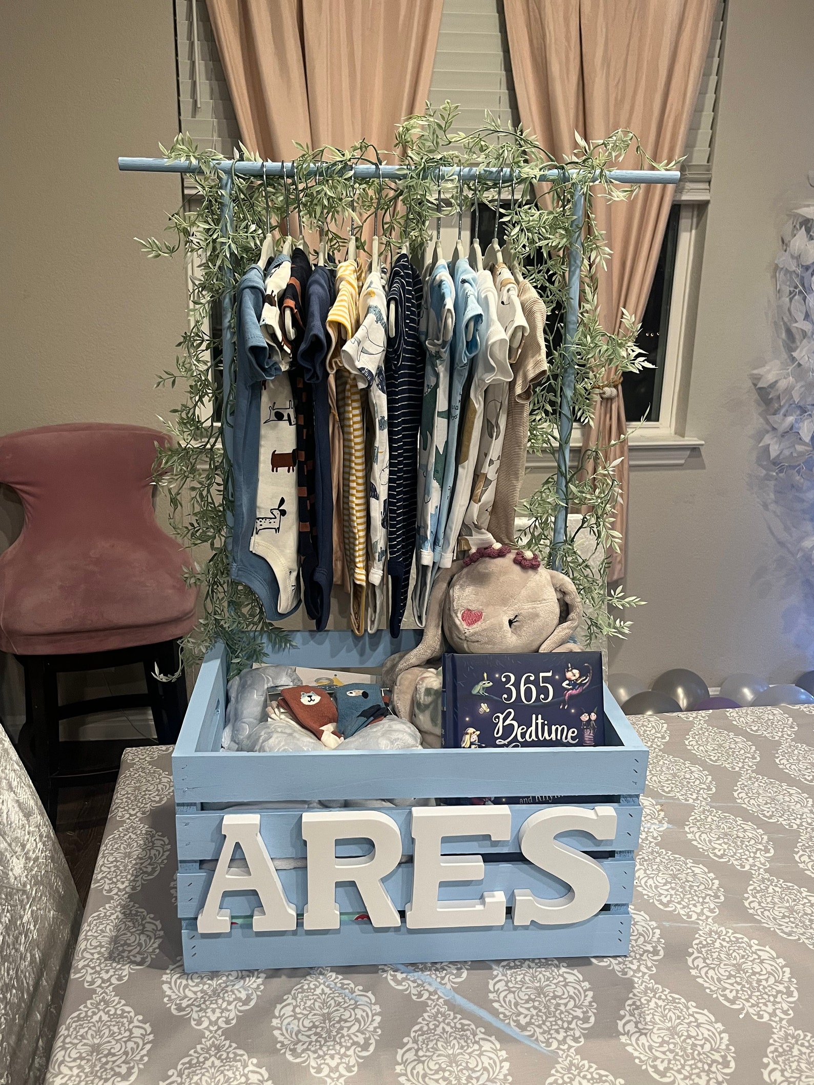 Baby Crate | Custom Baby Closet Wooden Gift Crate | Assembled Baby ...