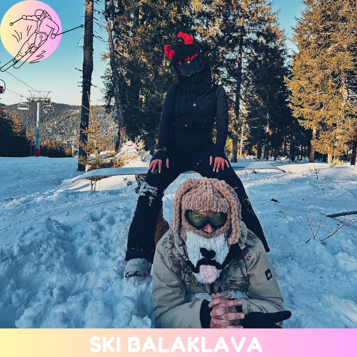 Devil Ski Mask,devil Balaklava , Devil Balaclava , Balaclava With Horns ...