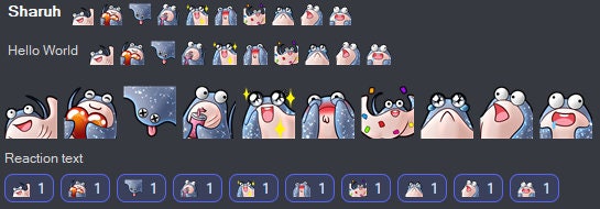 Rey the Ray | 10 Emote Pack | Twitch | Discord | Kawaii | Ocean | Grey ...