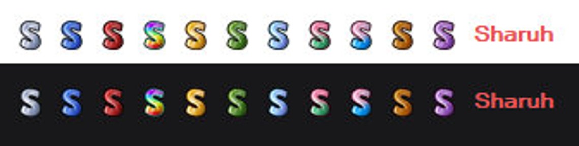 Twitch Sub Badge - Letter "s" | Bit Badges | Discord Emotes ...