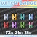 Twitch Sub Badge - Letter "h" | Bit Badges | Discord Emotes ...