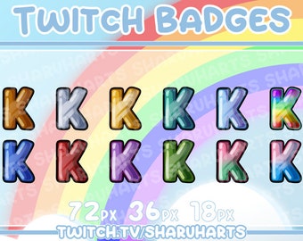 Twitch Sub Badge - Letter "h" | Bit Badges | Discord Emotes ...