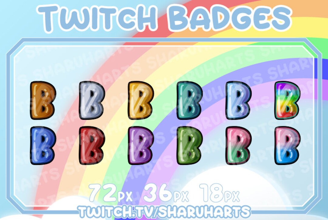 Twitch Sub Badge - Letter "b" | Bit Badges | Discord Emotes ...