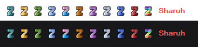 Twitch Sub Badge - Letter "z" | Bit Badges | Discord Emotes ...