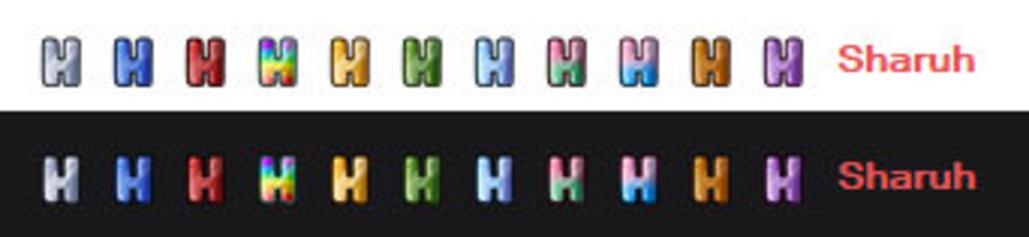 Twitch Sub Badge - Letter "h" | Bit Badges | Discord Emotes ...