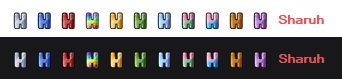 Twitch Sub Badge - Letter "h" | Bit Badges | Discord Emotes ...