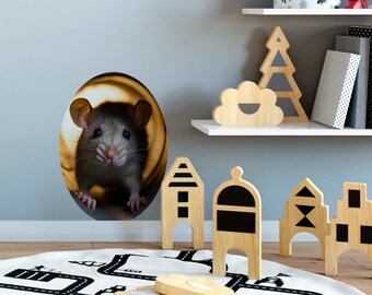Miniature 'no Cats' Mouse Hole Wall Sticker / Decal - Etsy Ireland