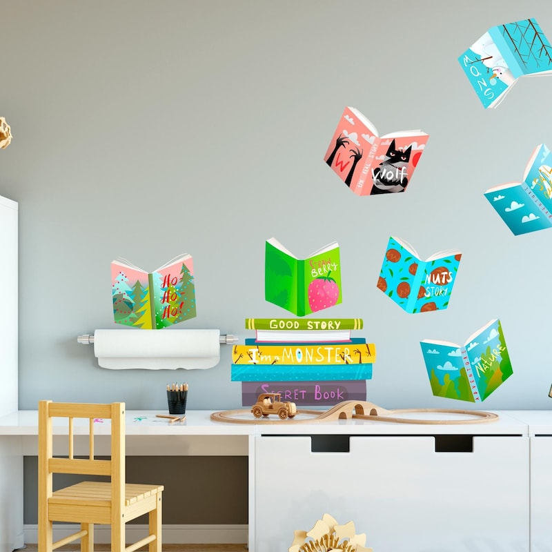 Library Wall Decals - Etsy