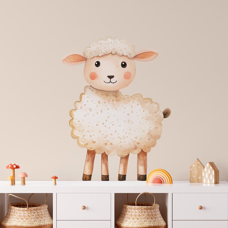 Sheep Wall Decal - Etsy