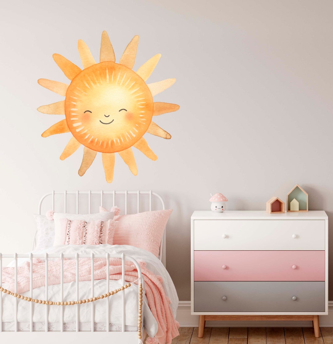 Sun Wall Decals - Wall Decals, Summer Decals, Sunshine Decals, Sun Wall ...