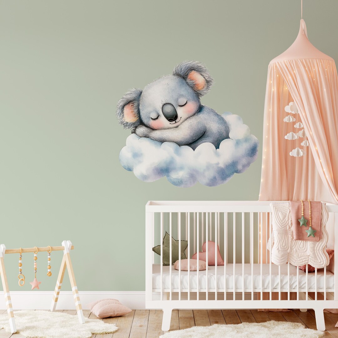 Koala Wall Decal - Peel and Stick Removable Nursery Decor, Australian ...