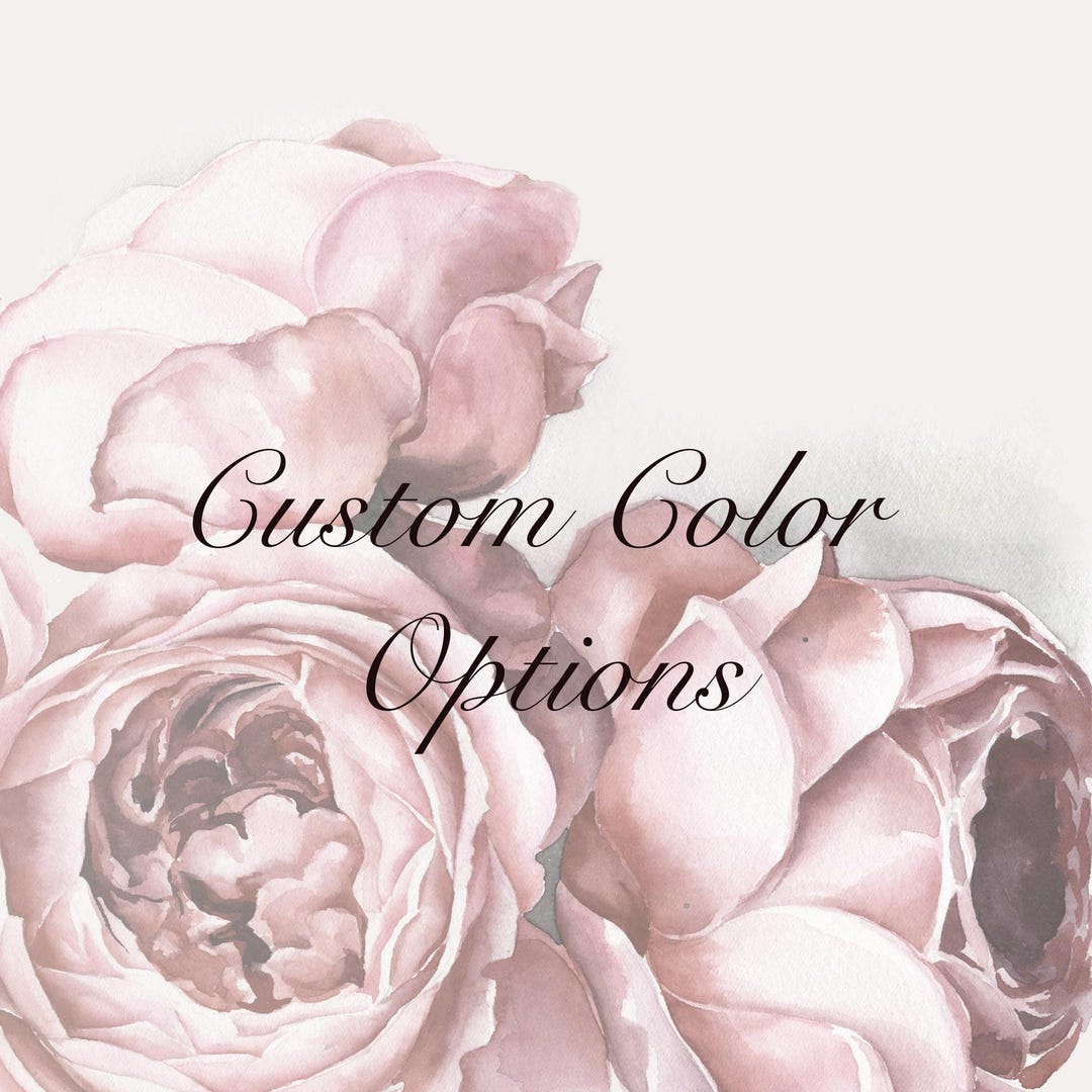 Custom Options, Color Design - Etsy