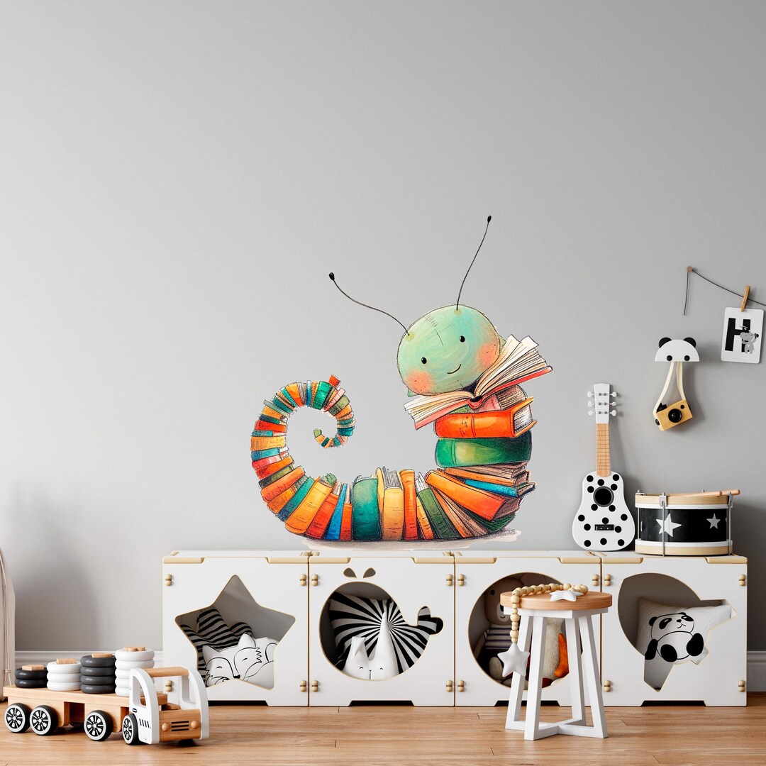 Classroom Wall Decals - Study Room Stickers - Books Nursery Decor ...