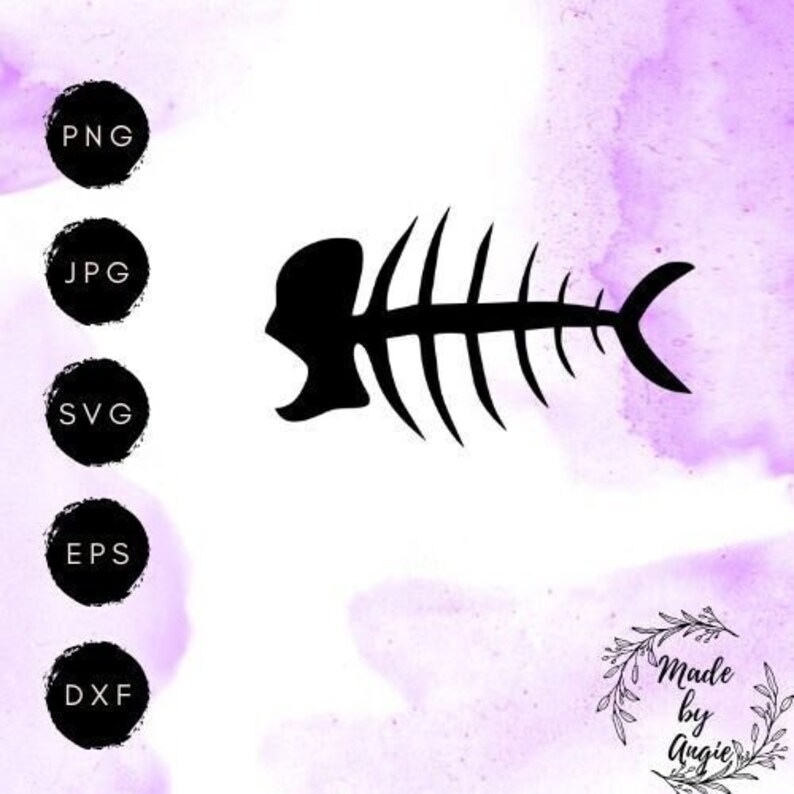 Dead Fish Herringbone Fish Svg Svg Png Eps Jpg Dfx - Etsy