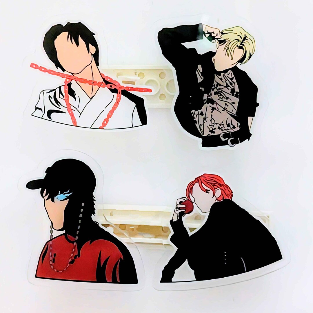 Stray Kids SKZ Cartoon Acrylic Pin MUSIC VIDEO Theme Felix Hyunjin ...