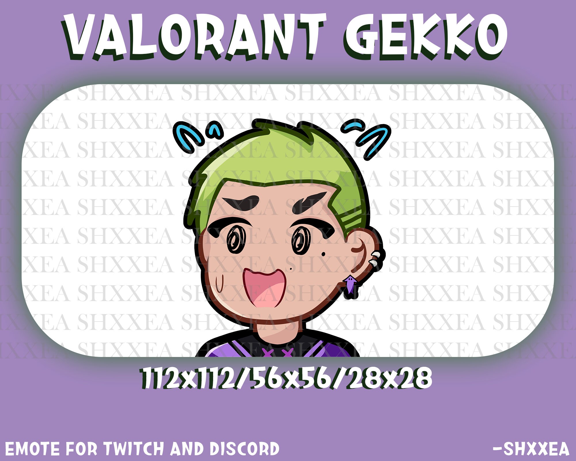 Cute Valorant Gekko Emote for Twitch Streaming Youtube and - Etsy