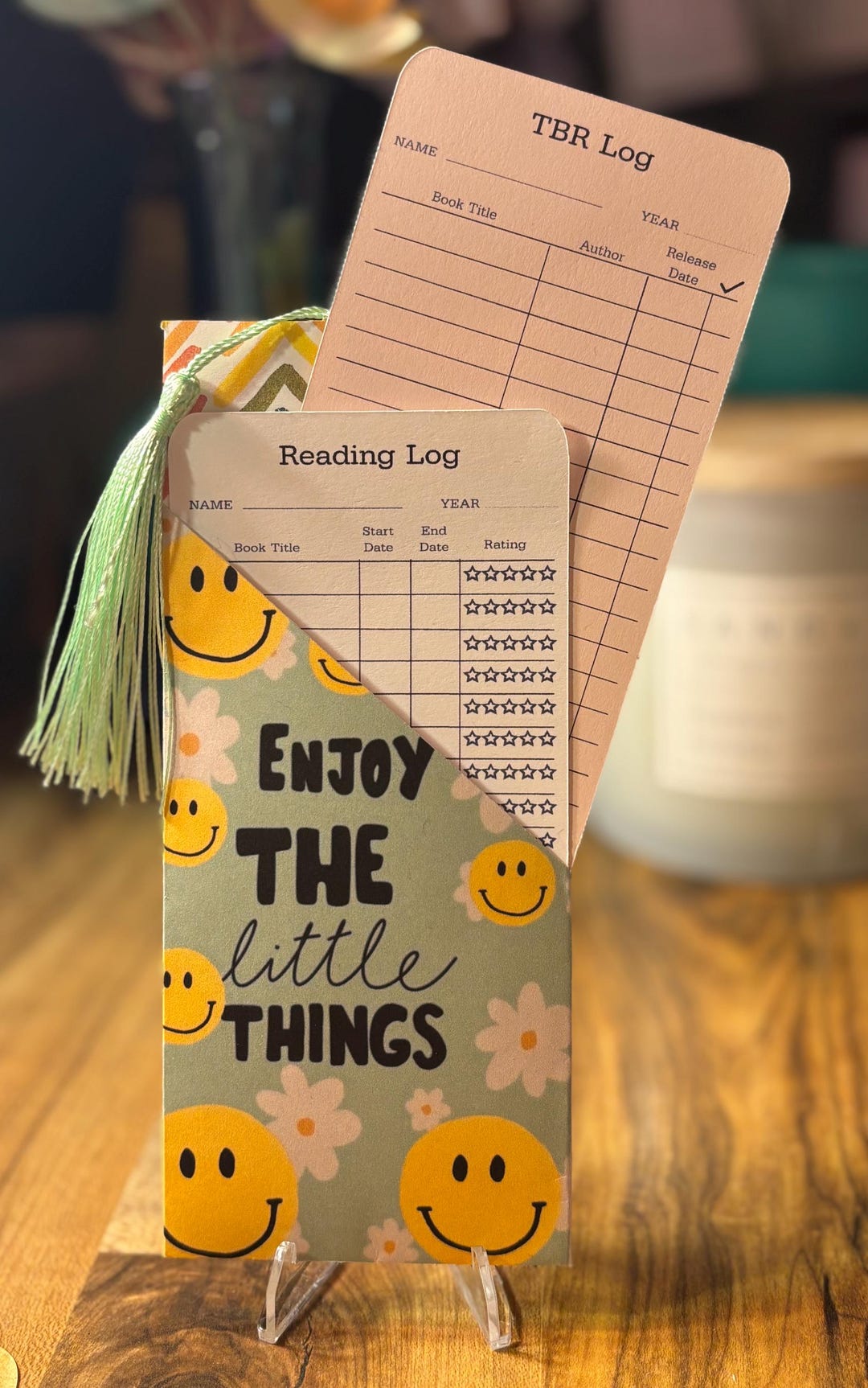 Reading Log Bookmark | TBR Tracker, Book Lover Gift - Etsy