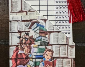 Beauty and the Beast Bookmark, Princess Belle Bookmark, Literary Gift ...