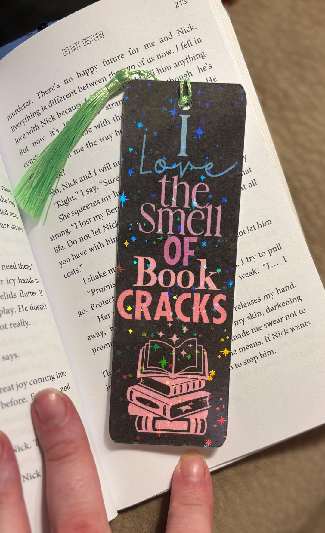 I Love the Smell of Book Cracks Bookmark - Etsy