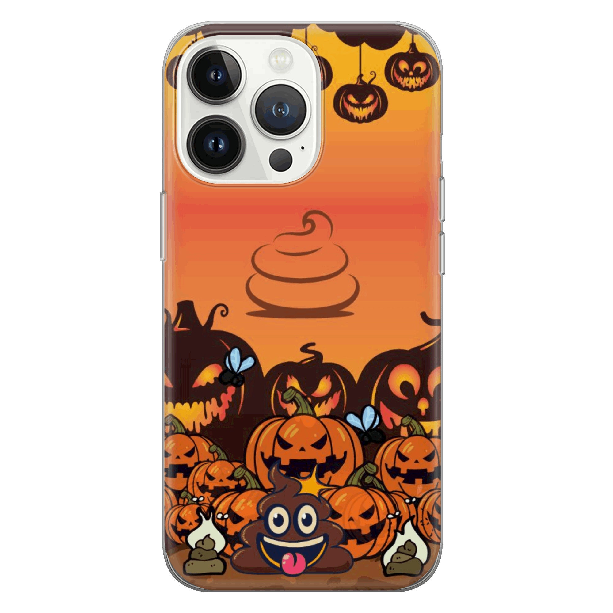 Pumpkin Poop Phone Case Halloween Poo Cover Fit for iPhone 15 - Etsy