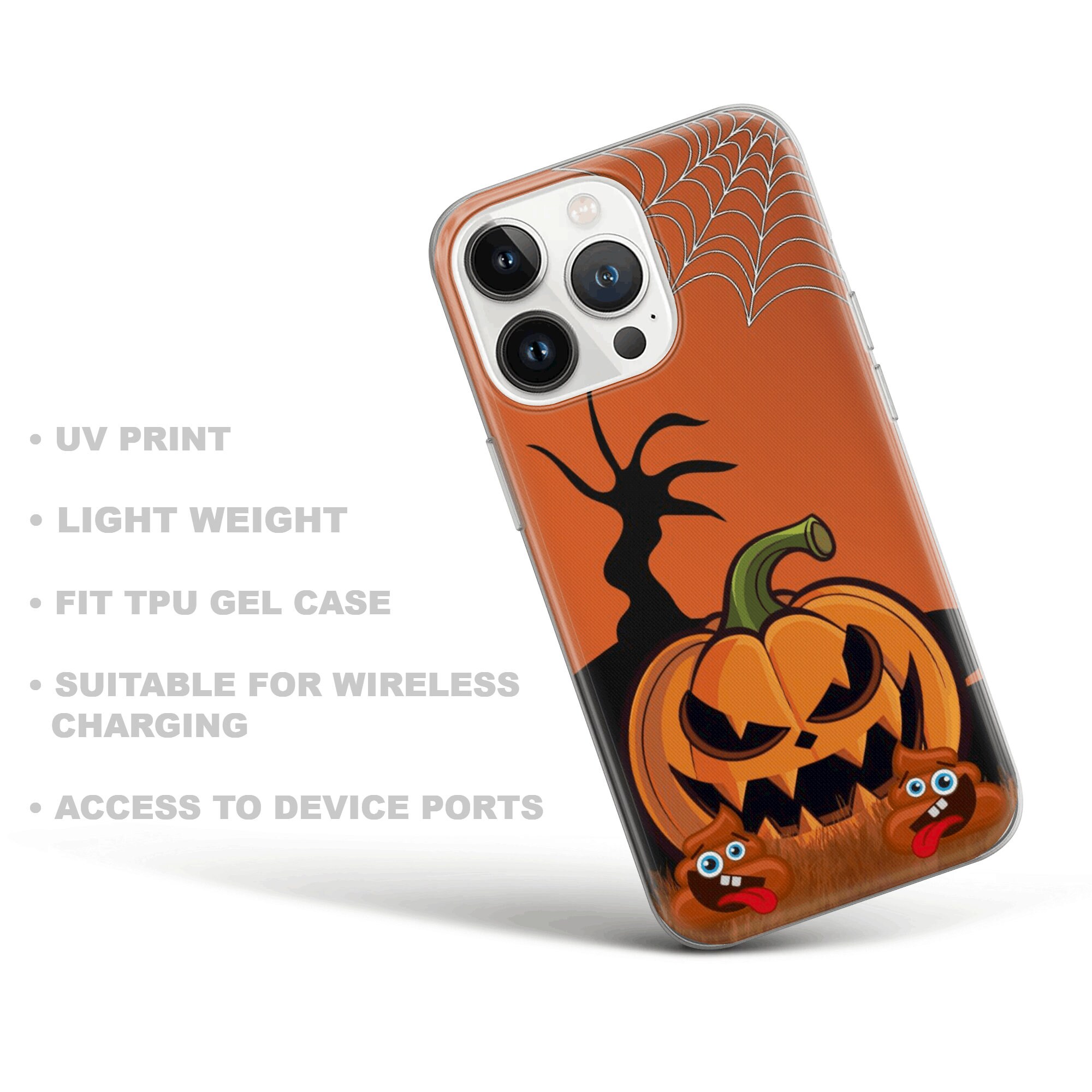 Pumpkin Poop Phone Case Halloween Poo Cover Fit for iPhone 15 - Etsy
