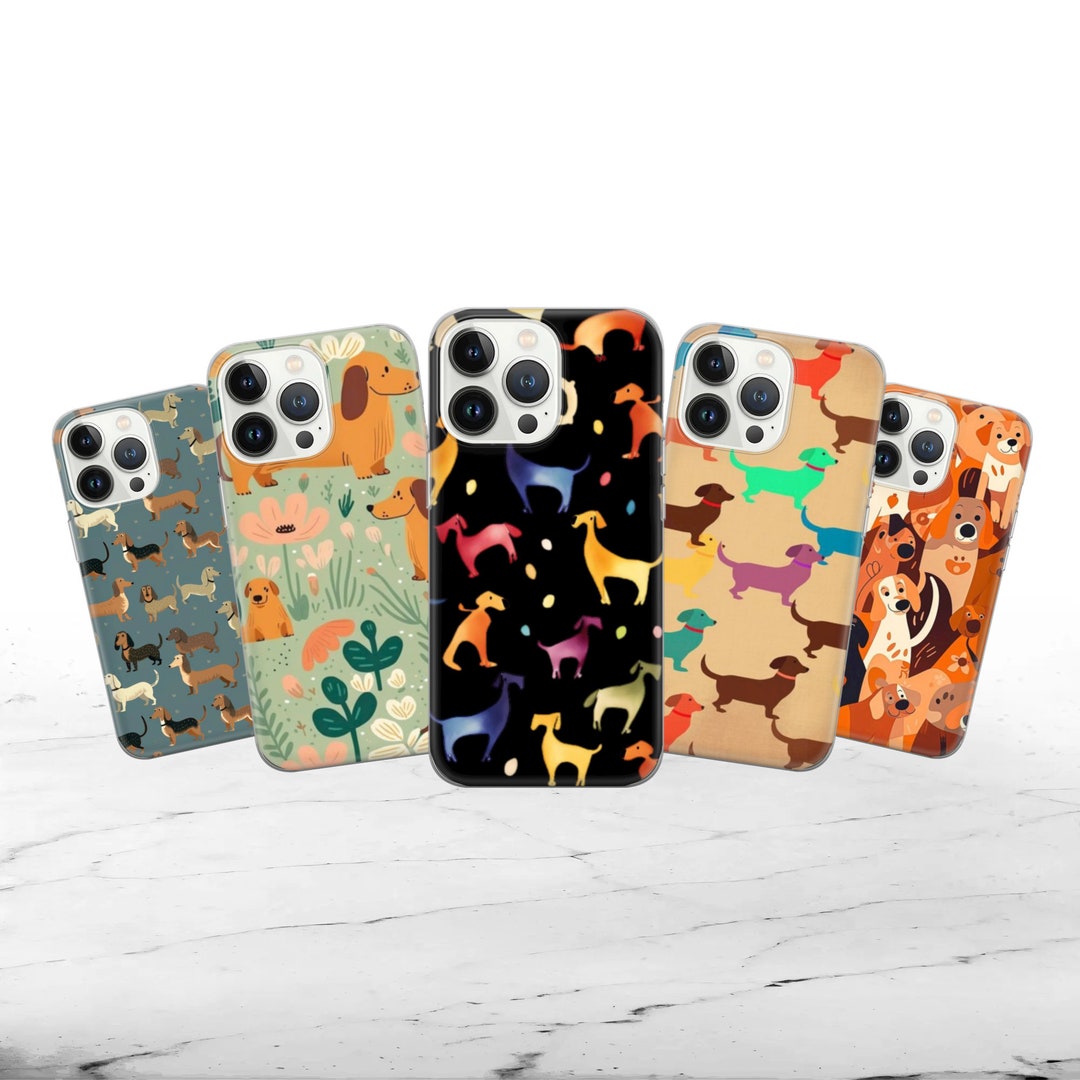 Sausage Dog Phone Case Cute Dachshund Cover Fit for iPhone 15 Pro Max ...