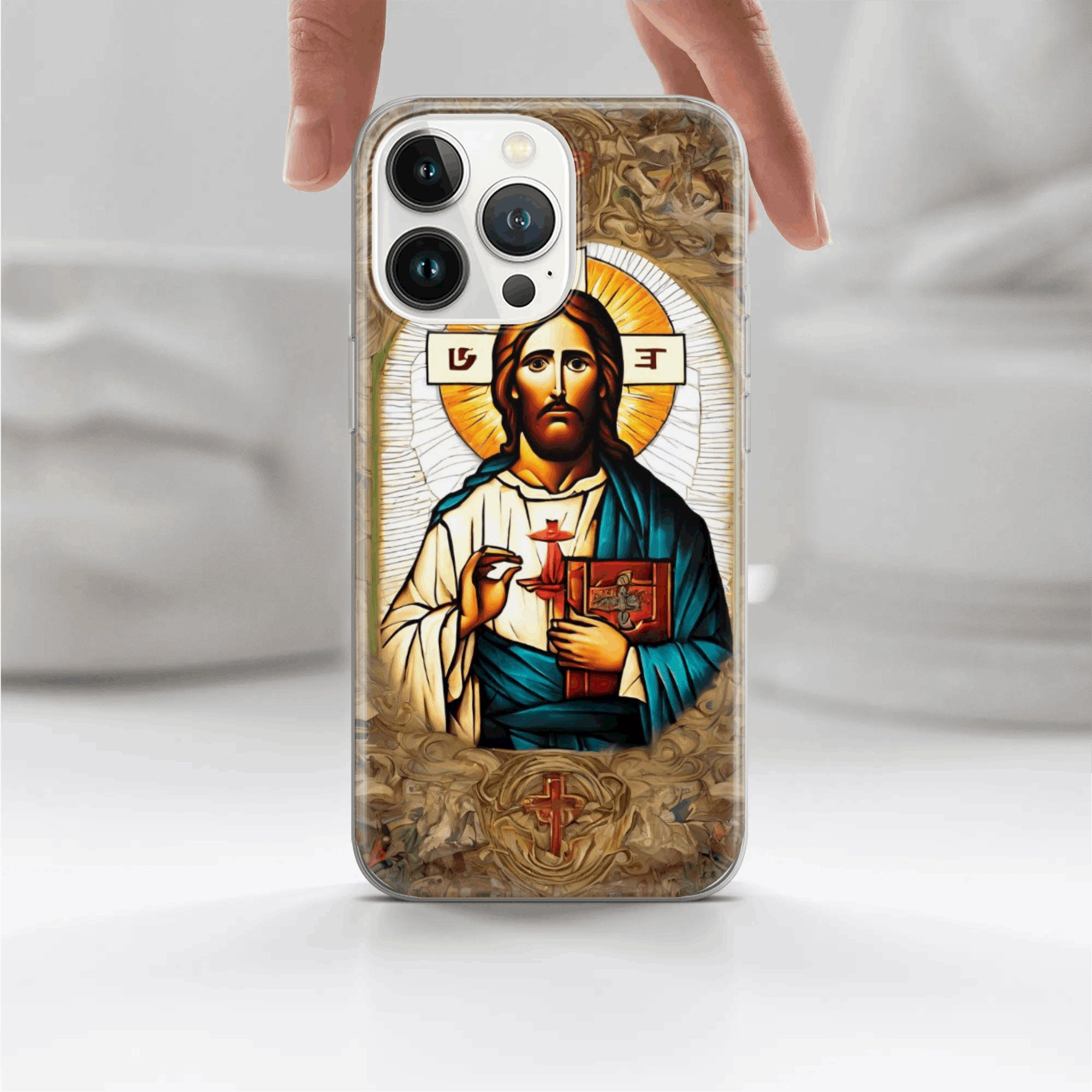 Jesus Christ Art Phone Case Holy Spirit Cover Fit for iPhone 15 Pro Max ...
