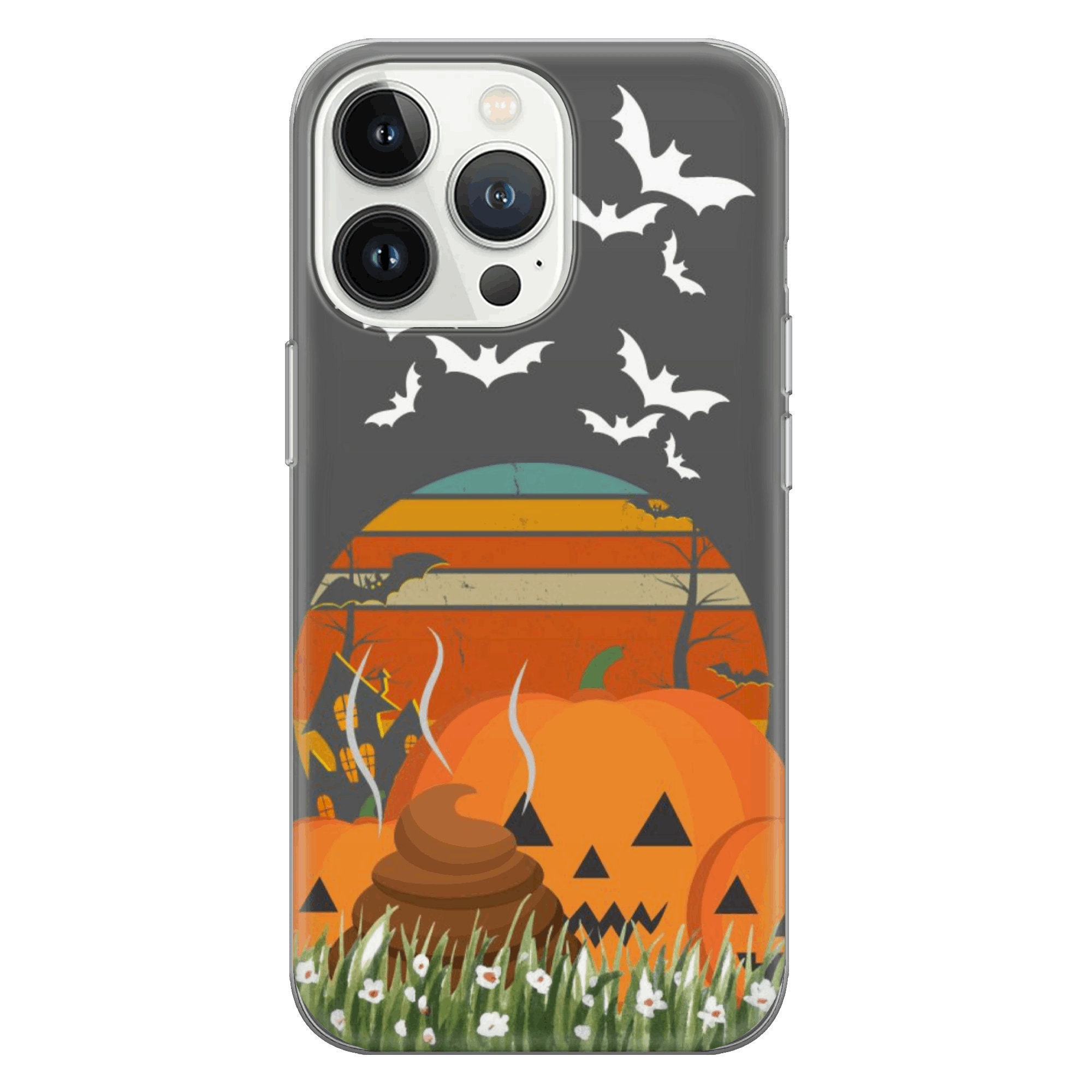 Pumpkin Poop Phone Case Halloween Poo Cover Fit for iPhone 15 - Etsy