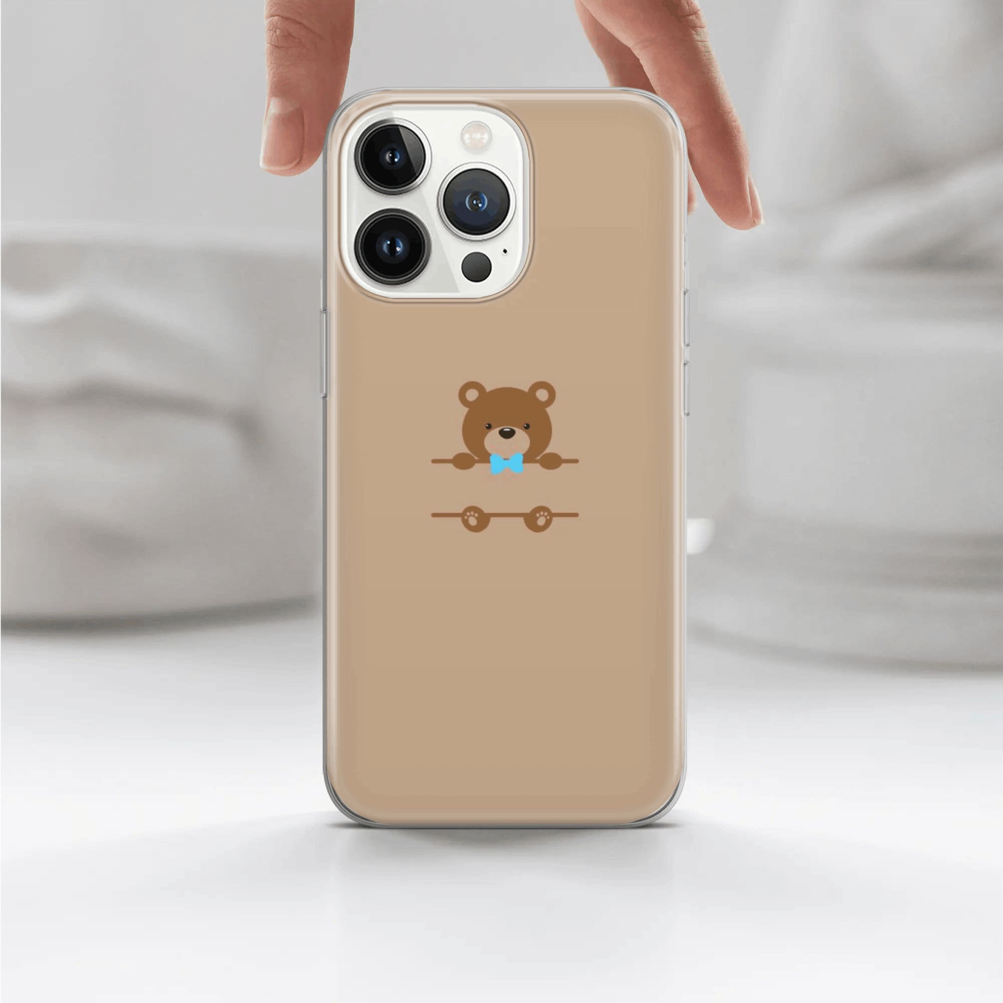 Teddy Bear Phone Case Cute Teddy Cover Fit for iPhone 15 Pro Max, 14 ...