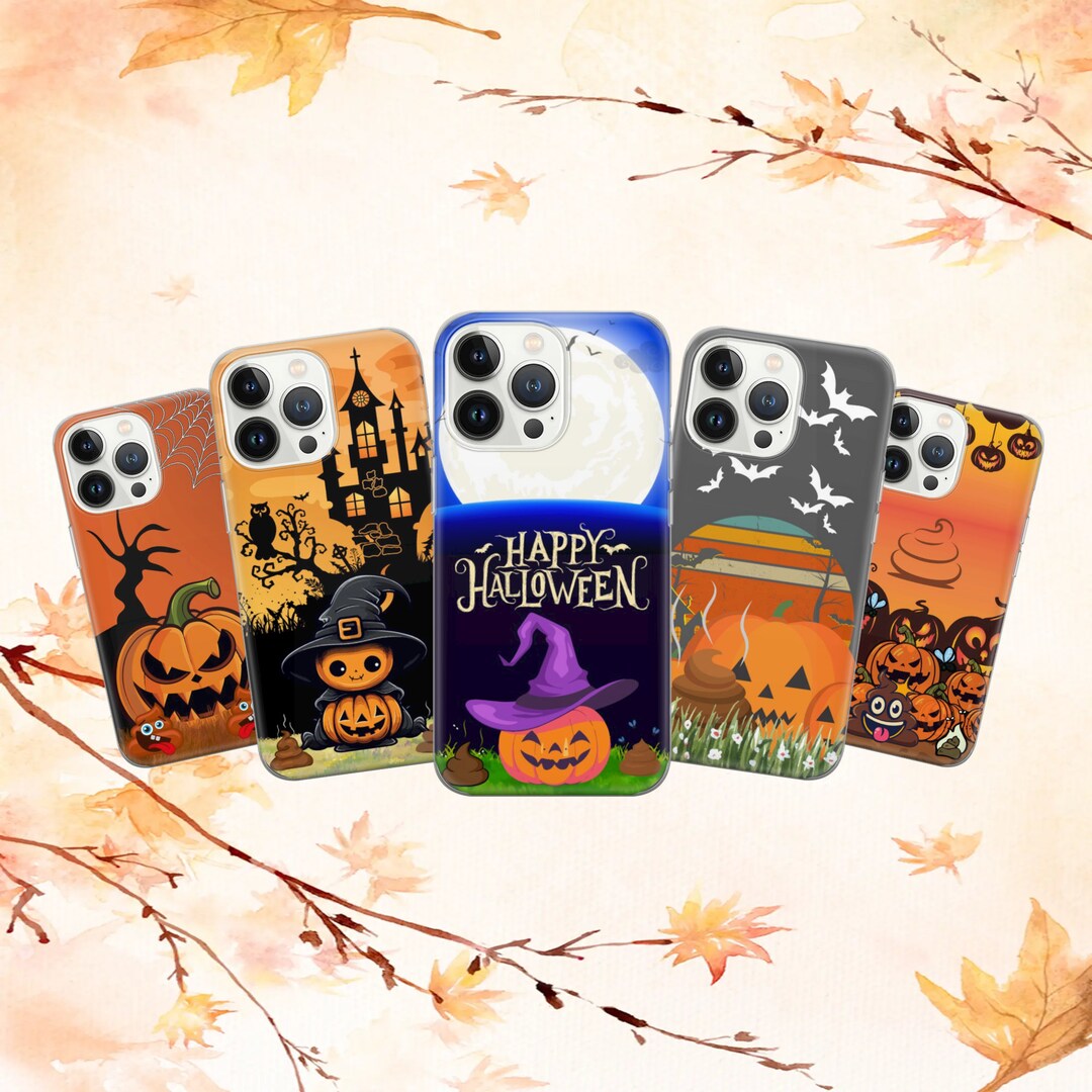Pumpkin Poop Phone Case Halloween Poo Cover Fit for iPhone 15 - Etsy